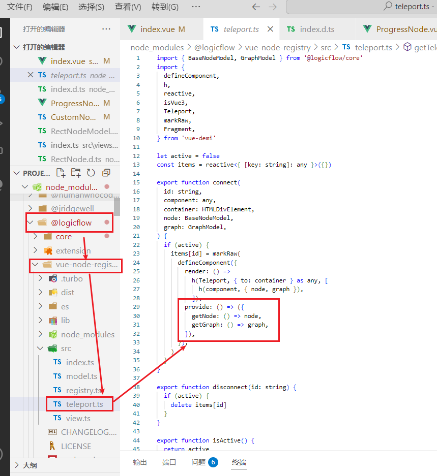 LogicFlow的Vue3自定义节点