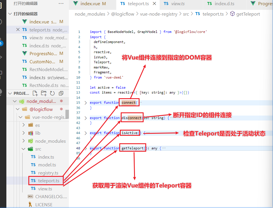 LogicFlow的Vue3自定义节点